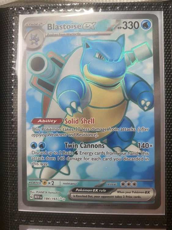 Blastoise ex 184 - Turtok ex - MEW 151 - EN | Kaufen auf Ricardo