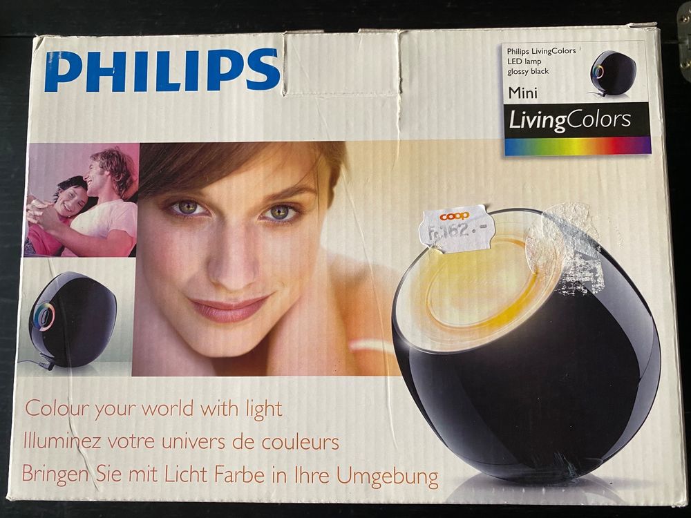Philips living Colors mini - Led lamp- glossy black | Kaufen auf Ricardo
