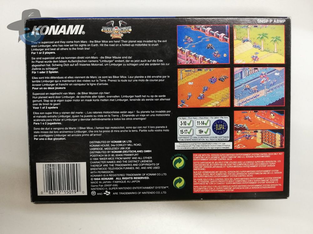 Biker Mice from Mars / Super Nintendo SNES (Gebraucht) in St. Gallen ...
