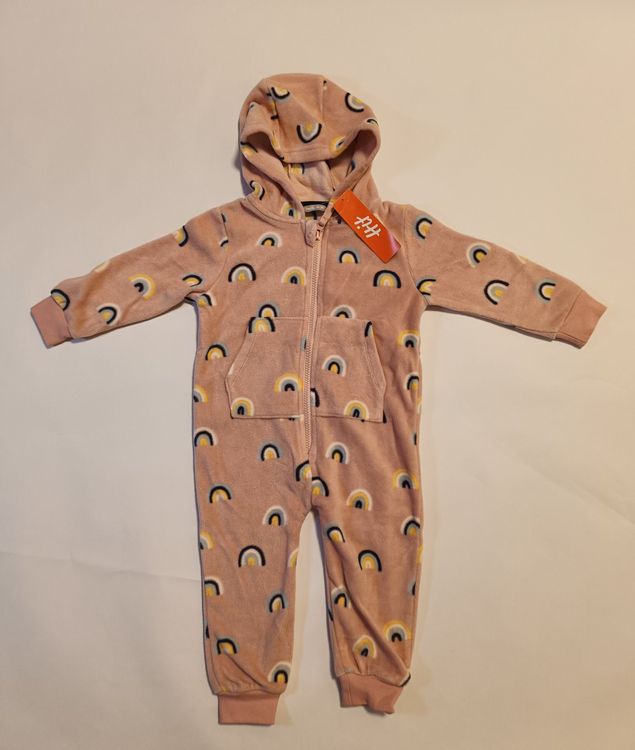 Smile Fleece Overall Gr 86/92 Mädchen 🌈 Strampler Neu (Neu und ...