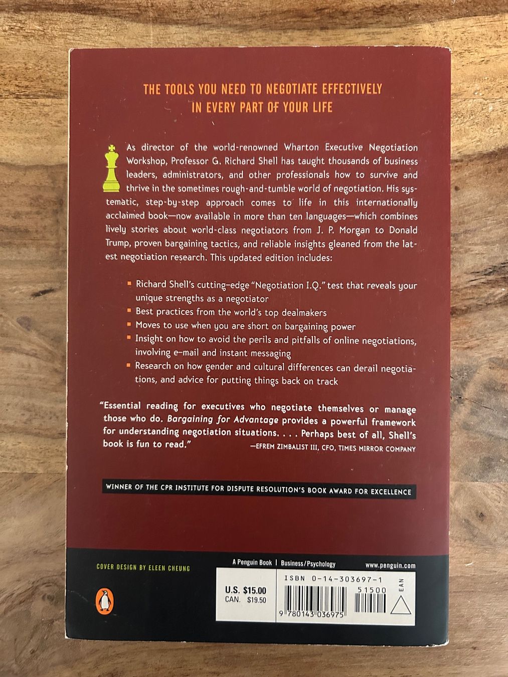 Bargaining for Advantage - English Book Negotiation (Gebraucht) in ...