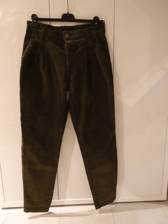 Dunkelgrüne Manchester-Hose Made in Italy Gr. M - Cha24.2 (Gebraucht ...