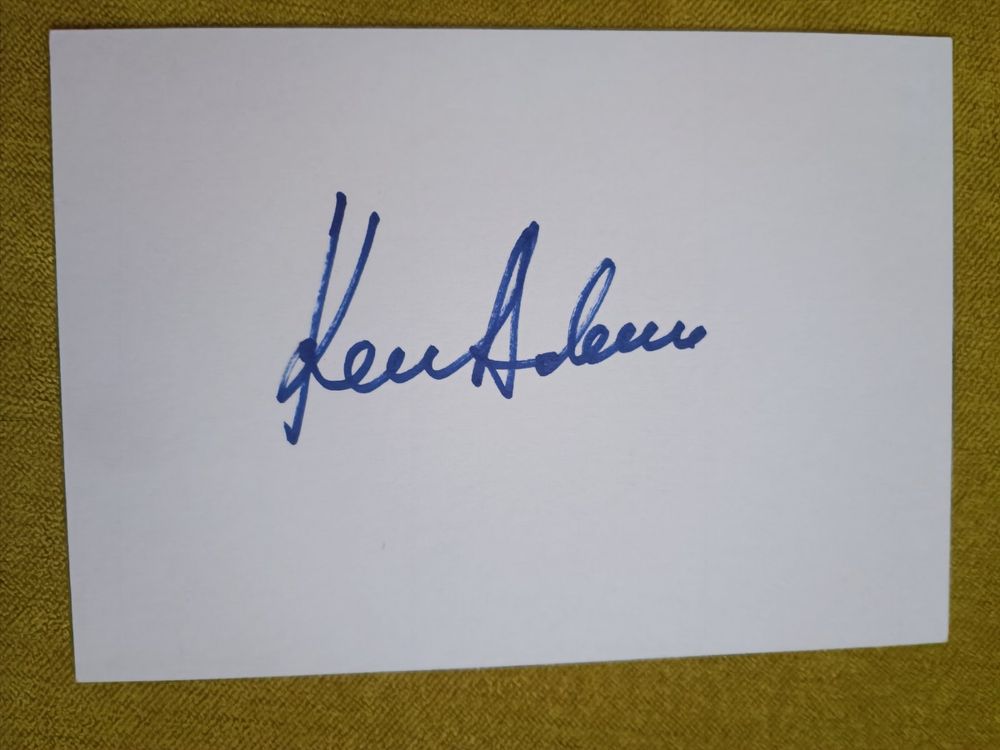 Ken Adams - James Bond Filmarchitekt - original Autogramm | Kaufen auf ...