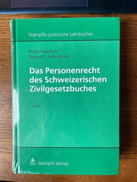 Personenrecht ZGB, Stämpfli, neu und originalverpackt (Neu und ...