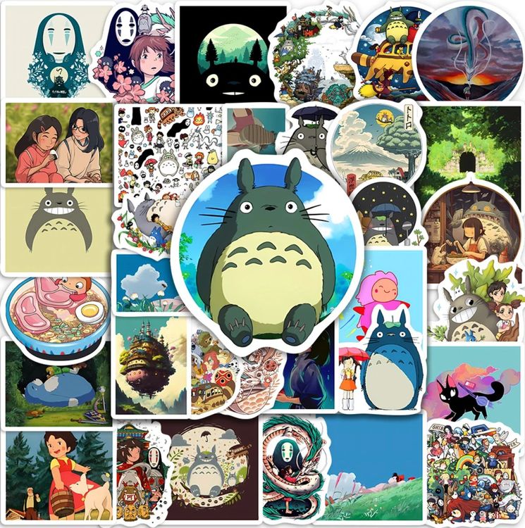 50 Stk. Sticker/Aufkleber - Studio Ghibli (Neu und originalverpackt) in ...