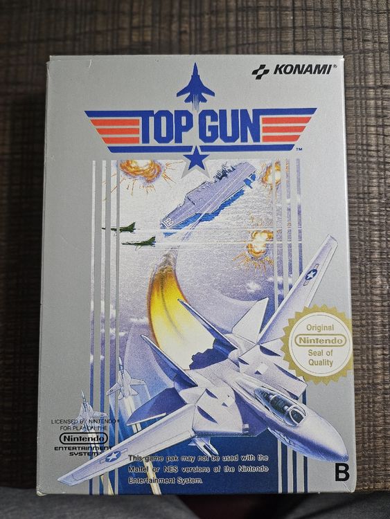 TOP GUN Nintendo NES Spiel, OVP mit Anleitung (Gebraucht) in ...