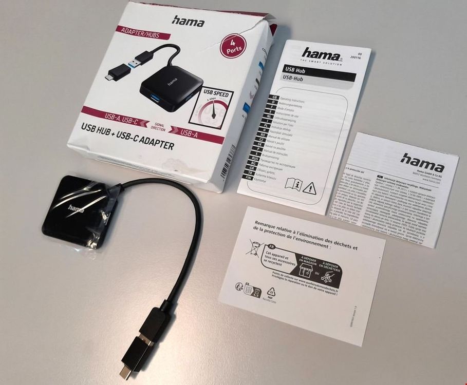 HAMA USB Hub + USB-C Adapter (Neu (gemäss Beschreibung)) in Richterswil ...