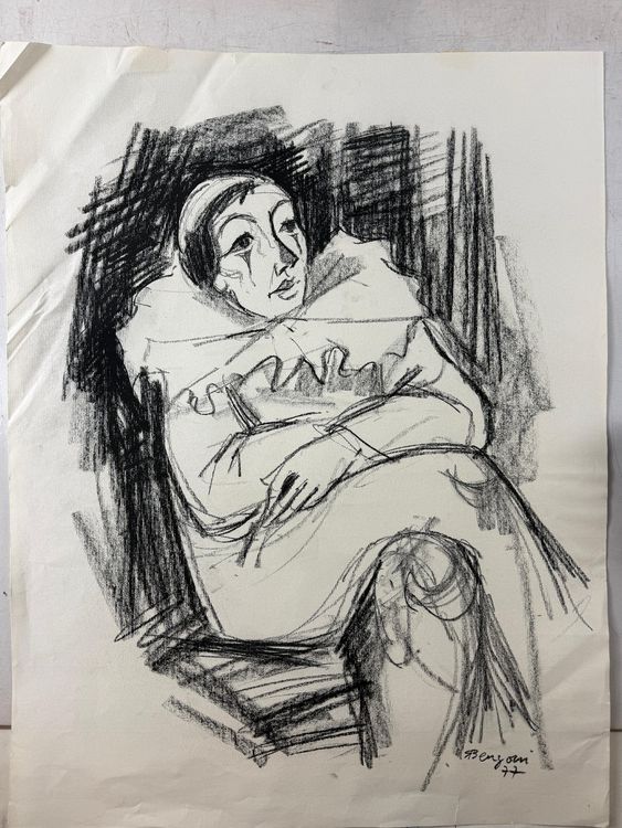 Kohlezeichnung Clown signiert (Gebraucht) in Neuhausen am Rheinfall für CHF 10 – mit Lieferung ...