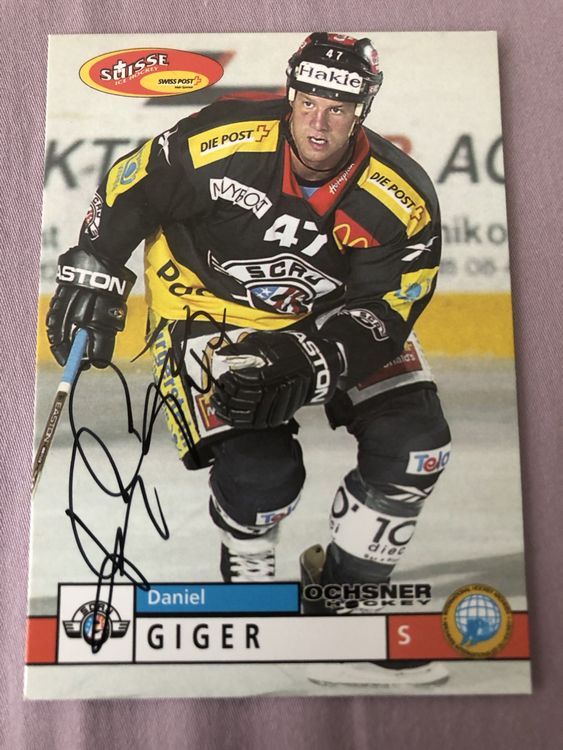 Daniel Giger EVZ SCRJ Fribourg Hockey Card signiert | Kaufen auf Ricardo