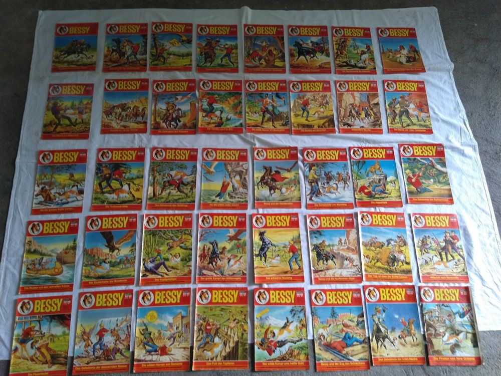 Bastei - 40 Bessy Hefte / 3 Bessy Doppelband / 2 Poster (Gebraucht) in ...