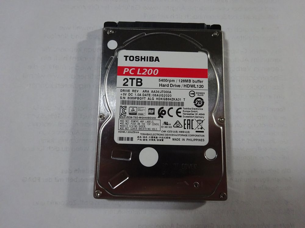 Toshiba Harddisk 2.5" SATA 2TB | Kaufen auf Ricardo