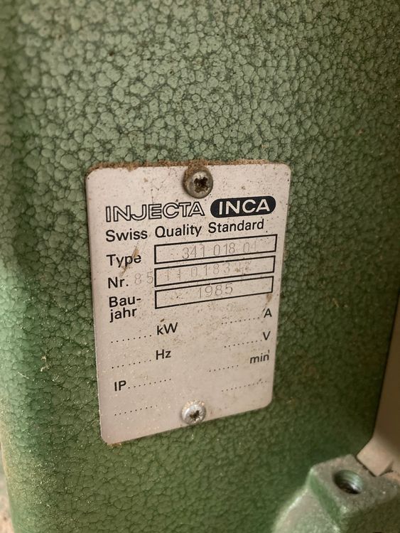Injecta INCA Holzfräse Kreissäge Typ 341 018 04 (Gebraucht) in ...