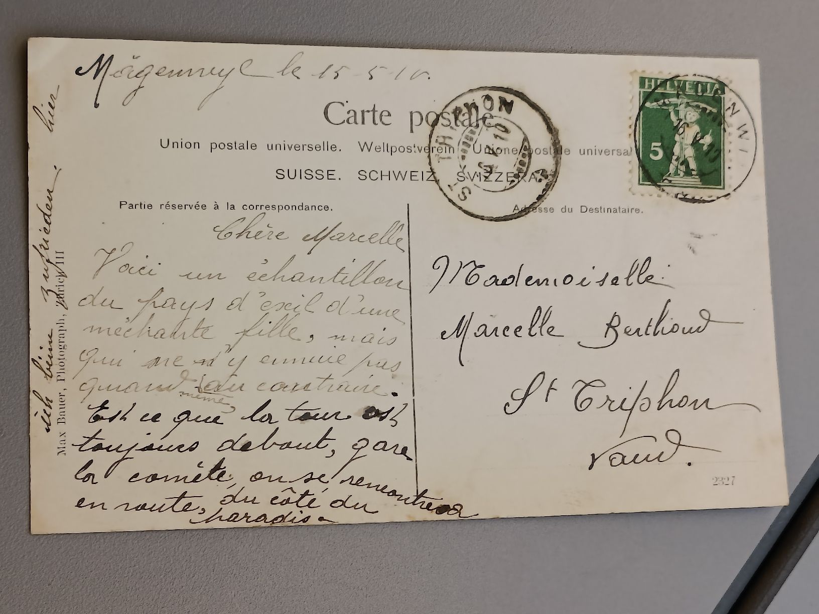 Alte PK / Gruss aus Mägenwil AG Konsum Kalt von 1910 (Gebraucht) in ...