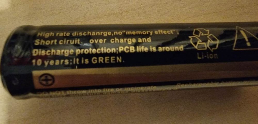 BRC 18650 Batterie wiederaufladbar 4000mAh 3.7V li-ion (Neu (gemäss ...