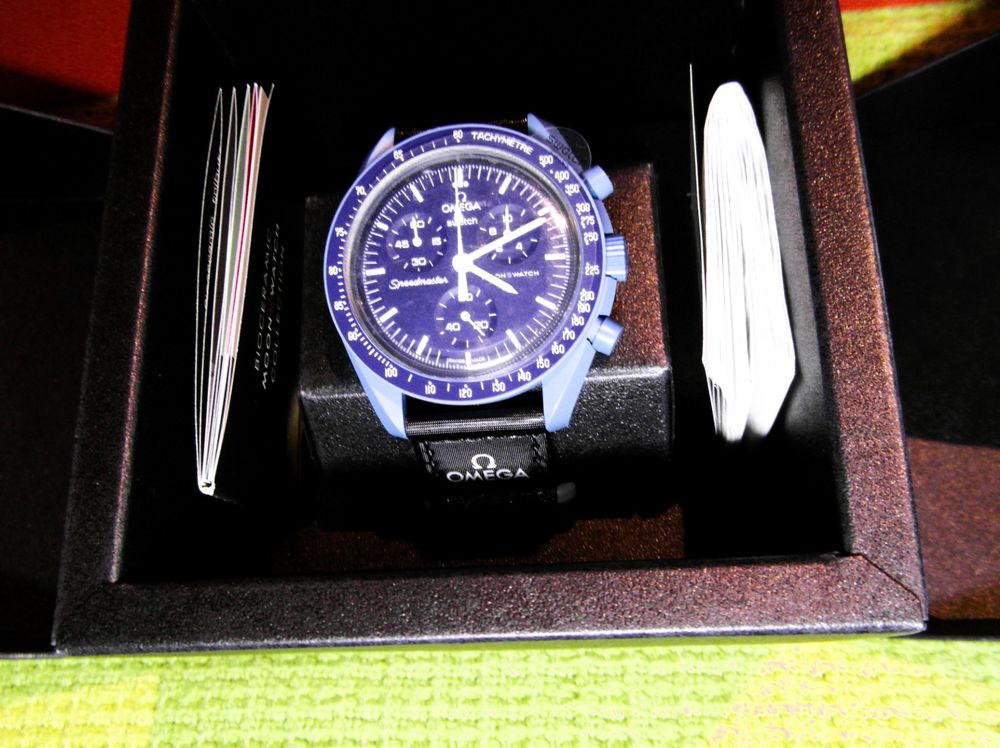 Neue Swatch - Omega Moonswatch Mission to Neptune Uhr | Kaufen auf Ricardo