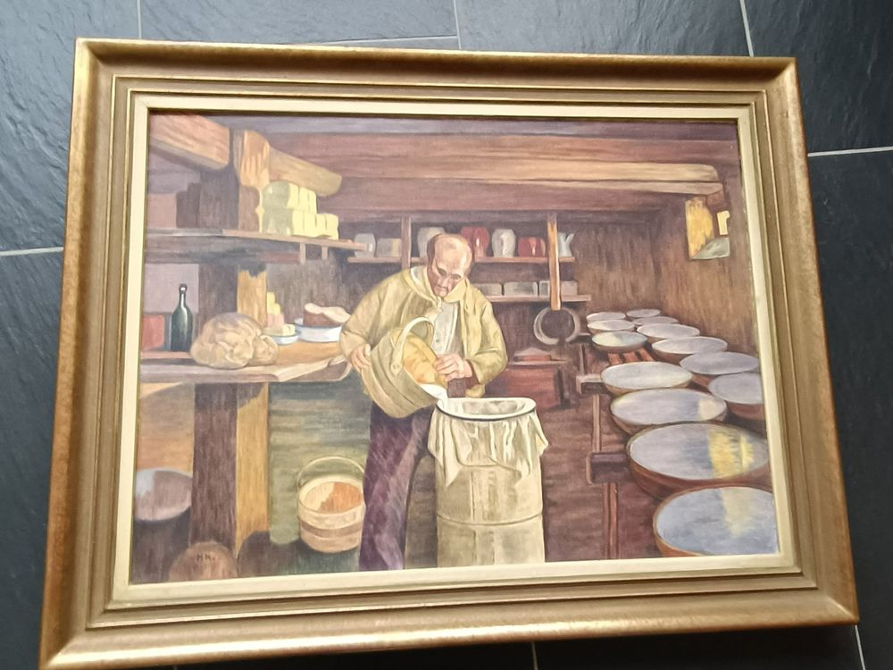 Brauchtumsbild "Senn am Käsen" von Hans Heeb (Gebraucht) in Speicher ...