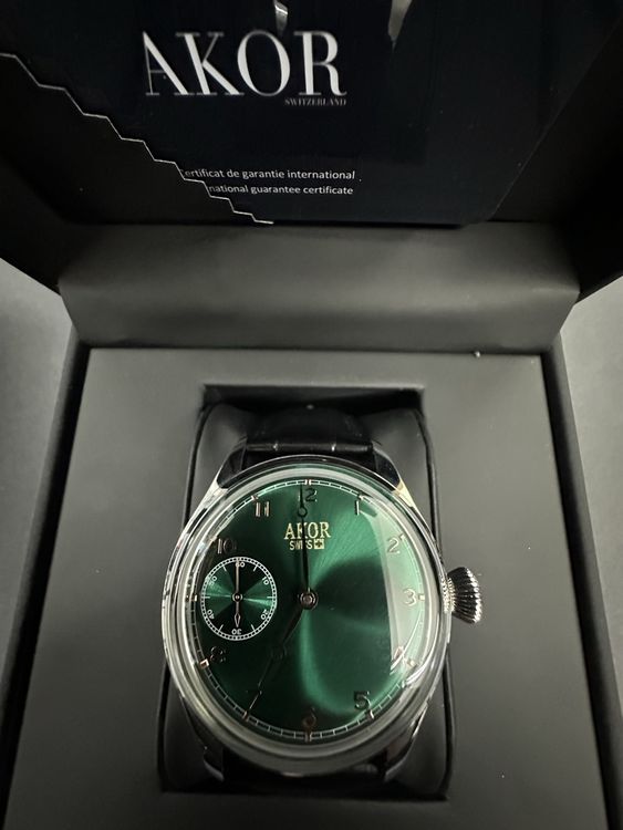 Montre AKOR Swiss Green Melon Neuf Full Set (Neuf avec emballage d ...