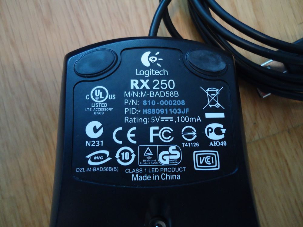 Logitech RX 250 Optical Mouse Maus | Kaufen auf Ricardo