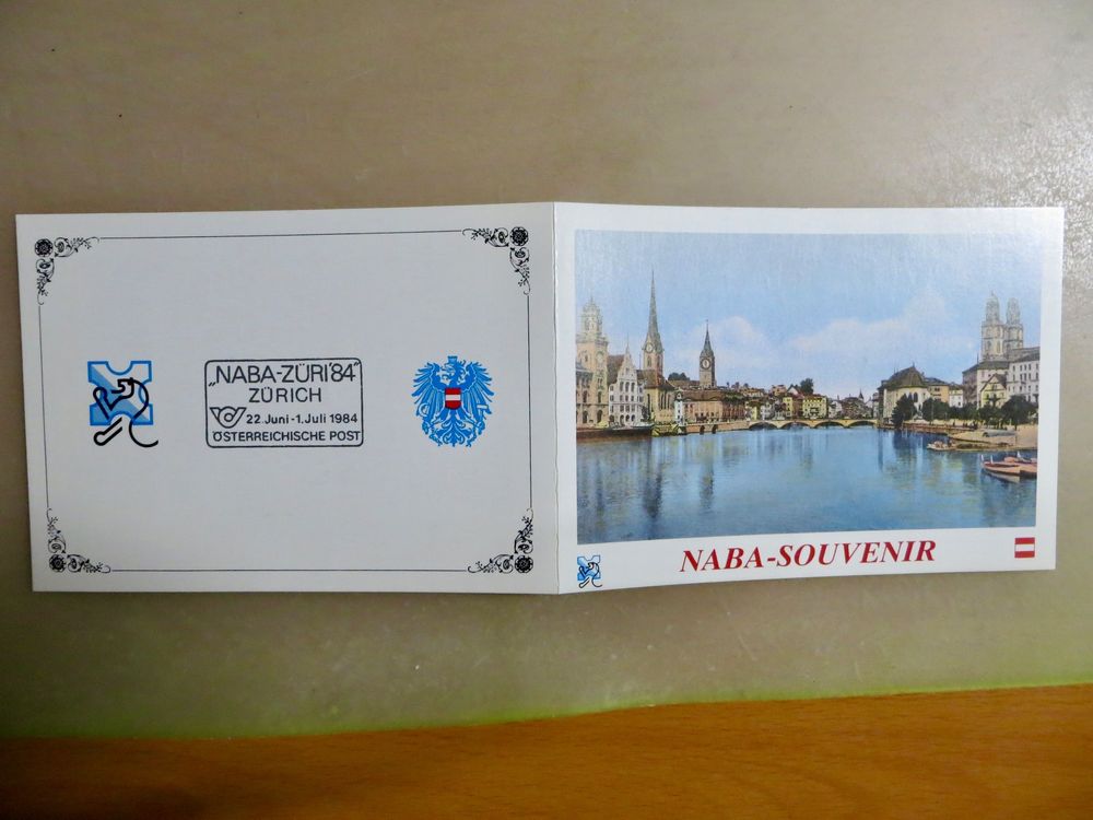 Falzkarte NABA-Souvenir Österreich 1984 (Neu (gemäss Beschreibung)) in Basel für CHF 1 – mit ...