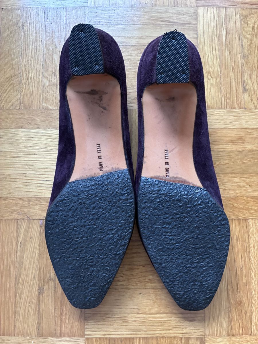Salvatore Ferragamo Pumps, Wildleder, bordeaux/ burgunderrot (D ...