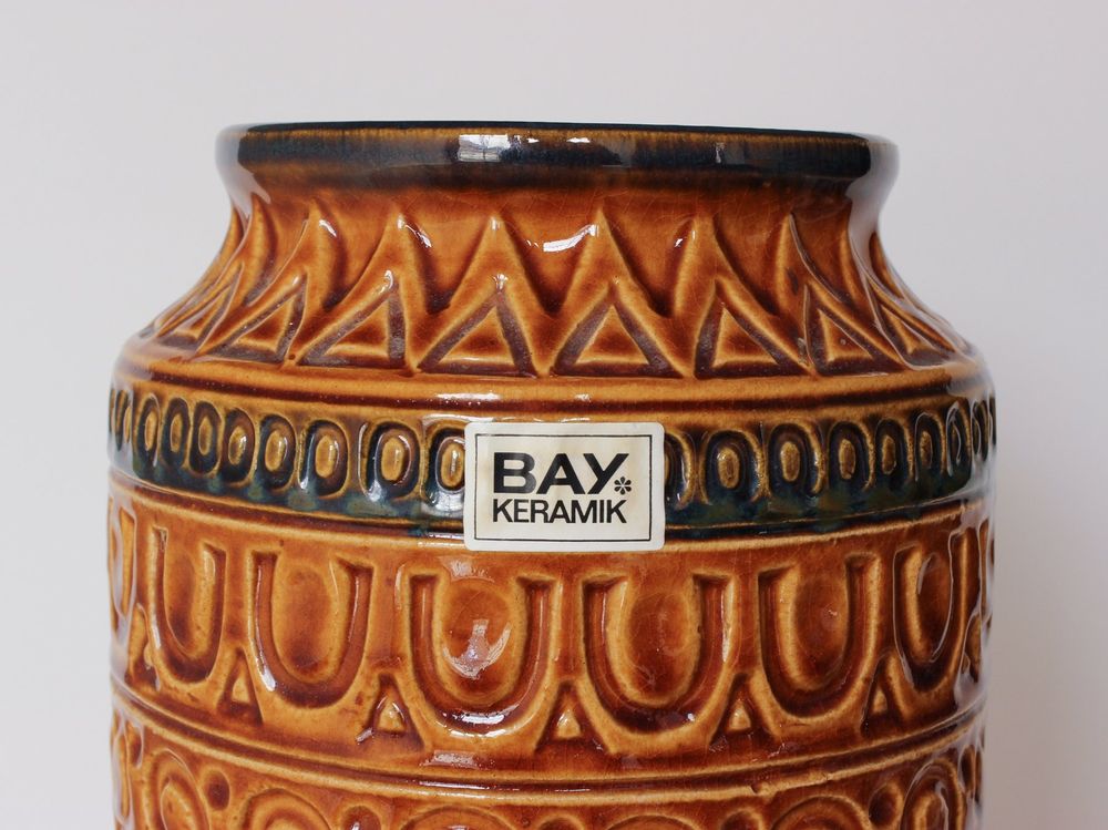 Bay Keramik 92 40 floor vase, West Germany pottery in brown (Gebraucht ...