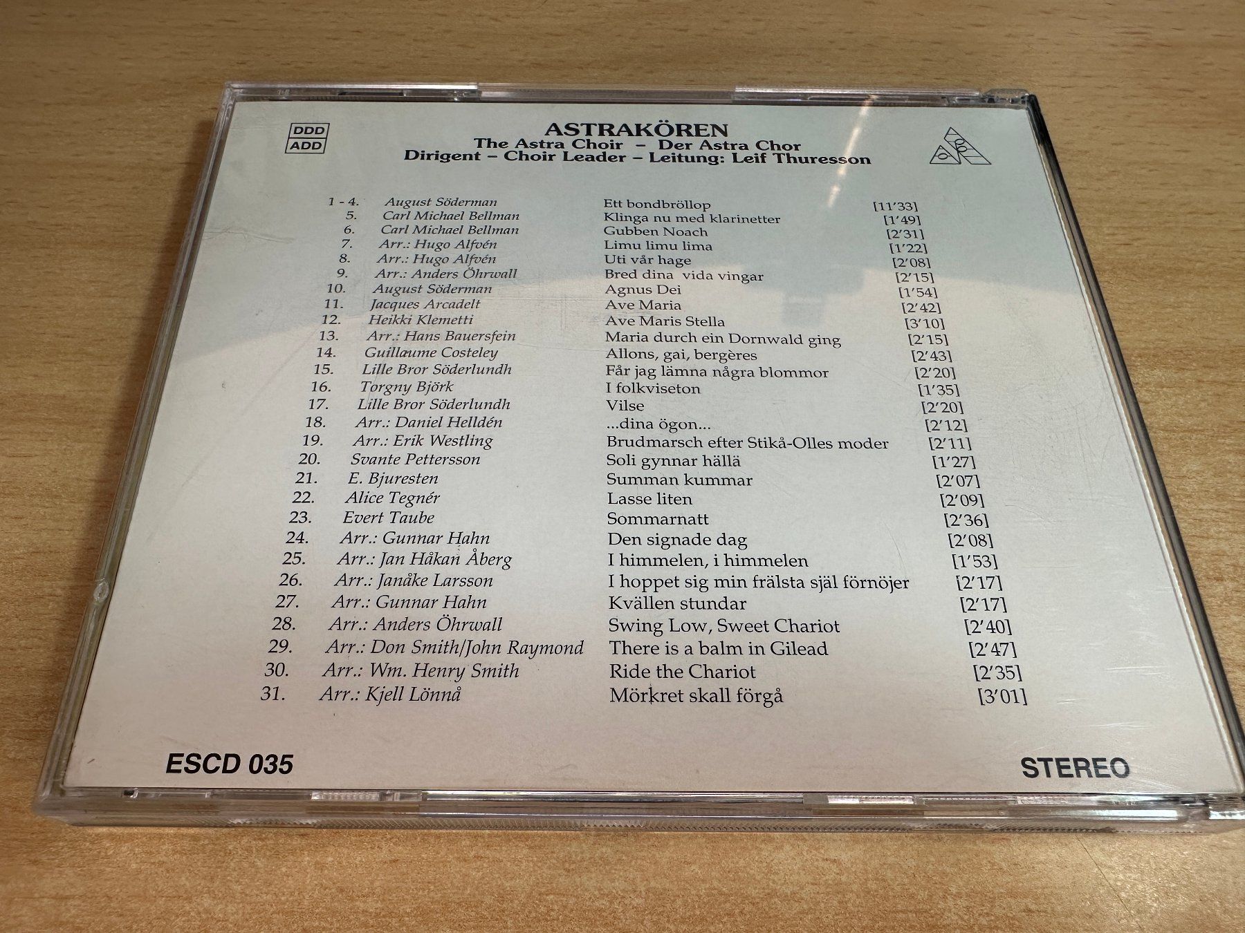 Z4 Astrakören - The Astra Choir - Der Astra Chor Thuresson (Gebraucht ...