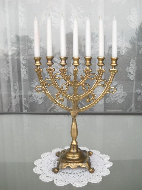 Alter 28 cm jüdischer Bronze Kerzenständer*MENORA*50er Jahre (Gebraucht) in Ostermundigen für ...