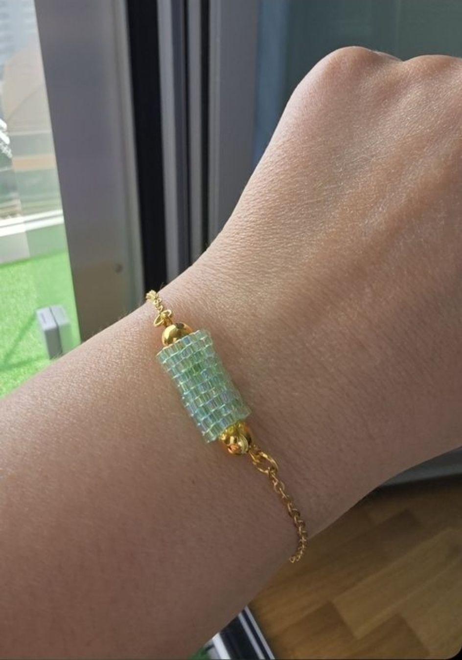 🌿 Le bracelet des murmures verts 🌿 fait main unique (Neu und ...