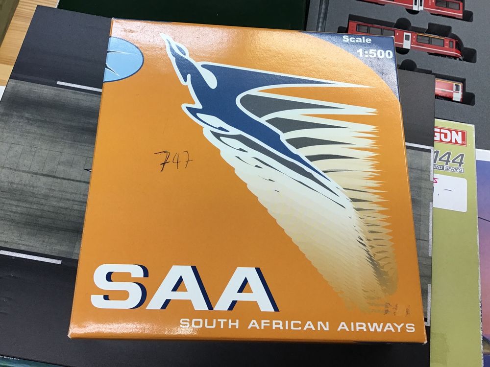 SAA Boeing 747-200 Modellflugzeug - 1:500 Sammlerstück (Neu (gemäss ...