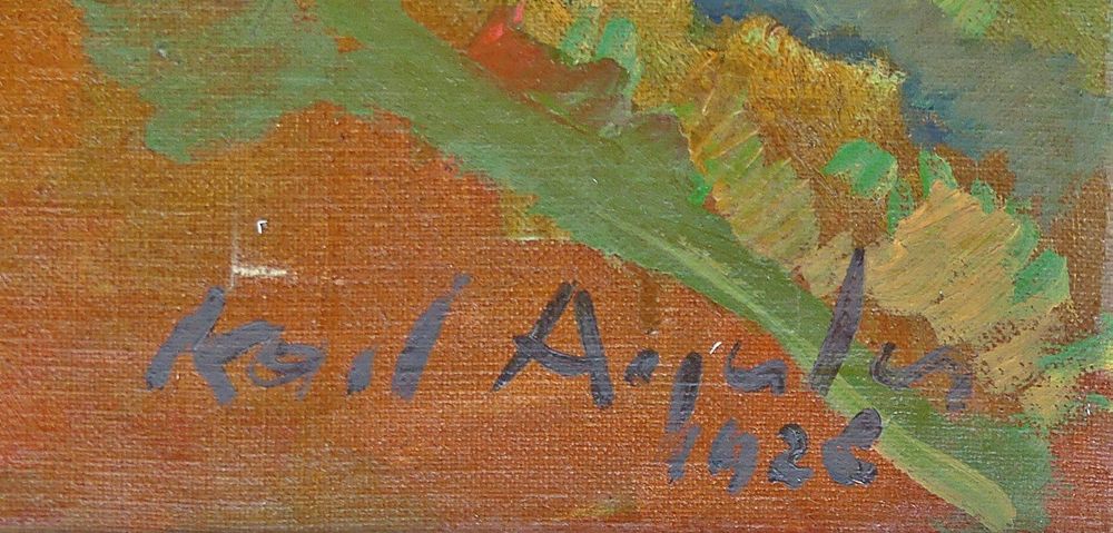 Grosses Ölgemälde von Karl Aegerter (1888-1969) | Kaufen auf Ricardo