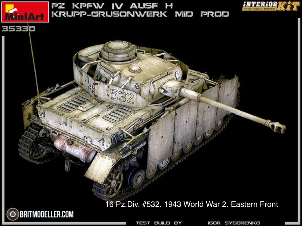 Panzer IV Ausf.H Krupp-Grusonwerk mid prod. full interior | Acheter sur ...