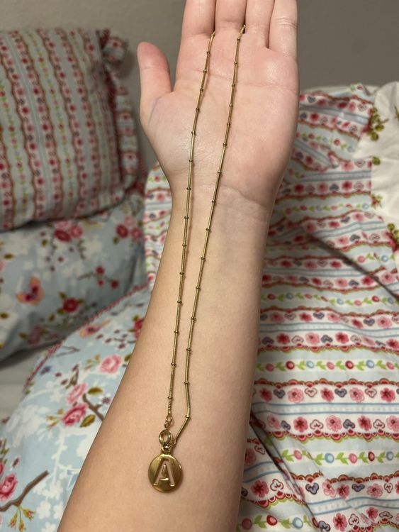 Real Gold Necklace with Letter A Pendant (Gebraucht) in Winterthur für ...