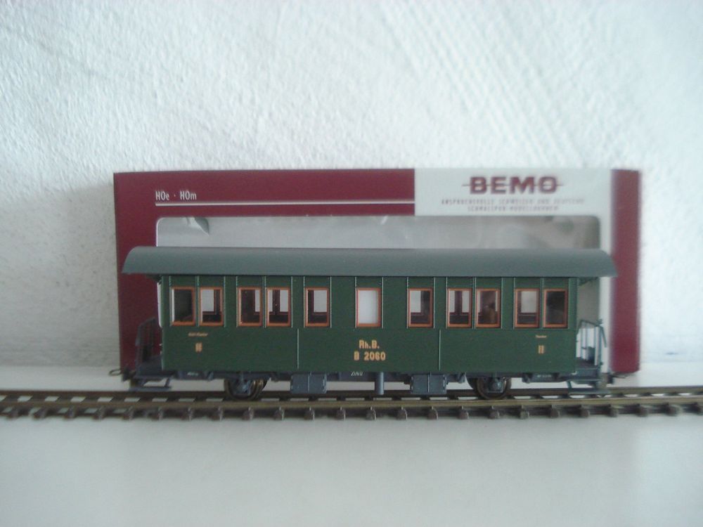 Bemo H0m: 2A-Personenwagen RhB B 2060 grün, 3230 102, OVP | Kaufen auf Ricardo