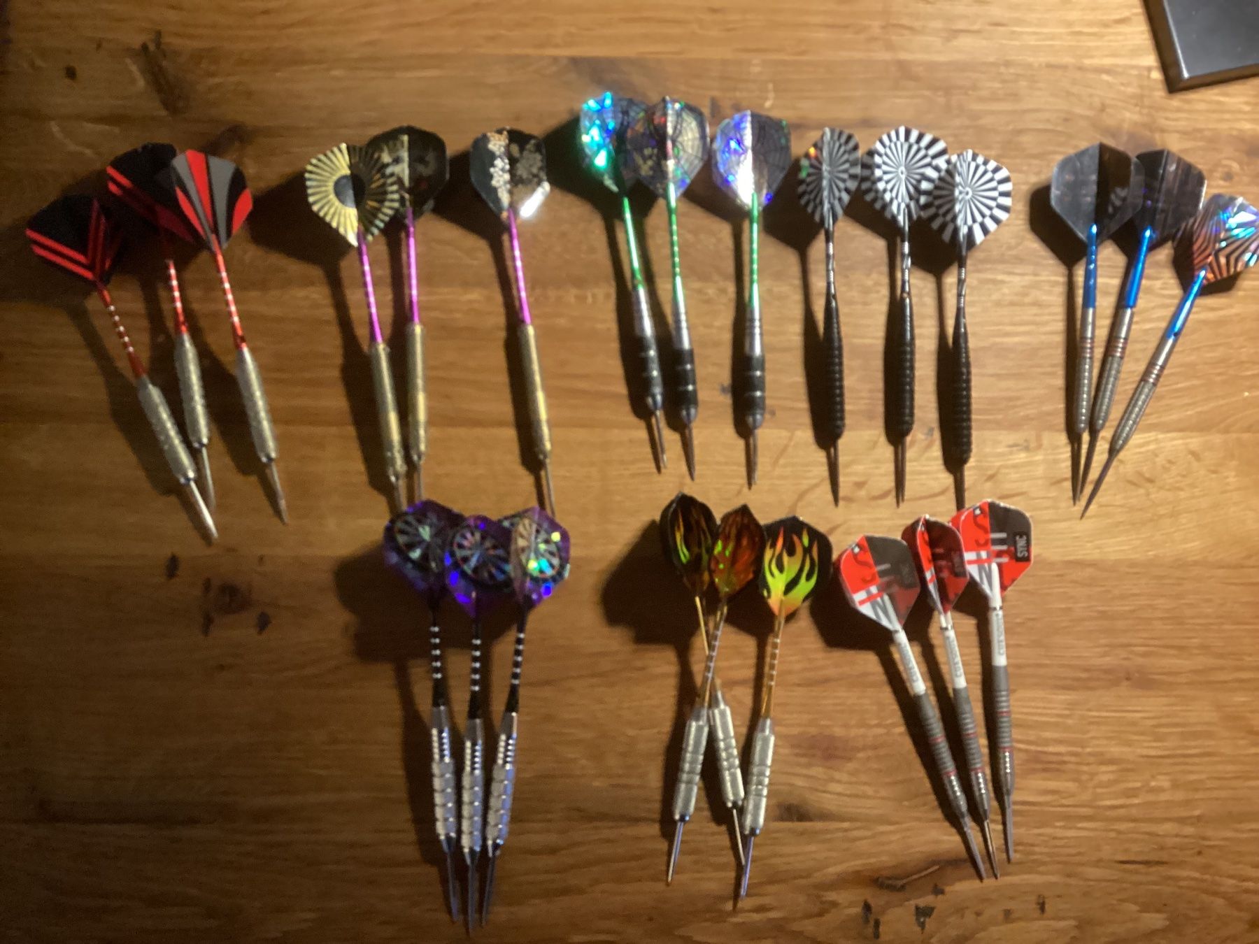 Dart-Set, Steeldarts, 15 Stück, inkl. Flights, Top Zustand (Gebraucht ...