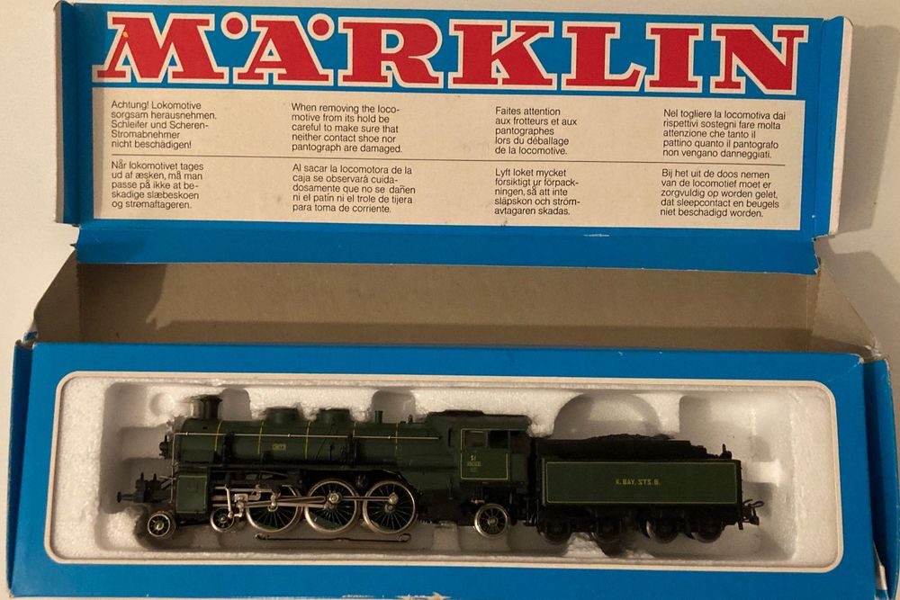 Märklin 3092 - Dampflok mit Tender - S 3/6 - Wechselstrom-H0 (Gebraucht ...