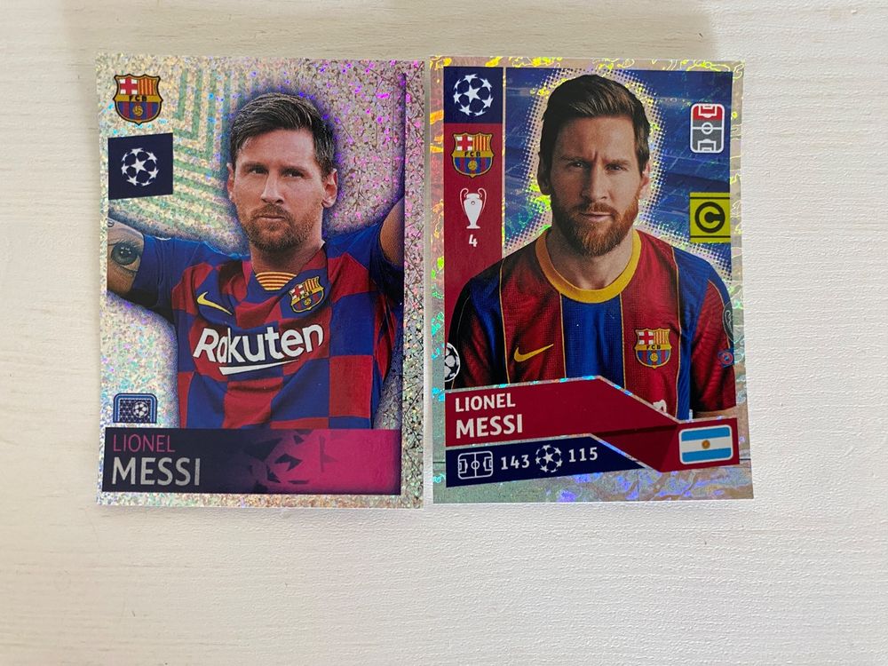2 x Topps Lionel Messi Stickers UEFA Champions League | Kaufen auf Ricardo