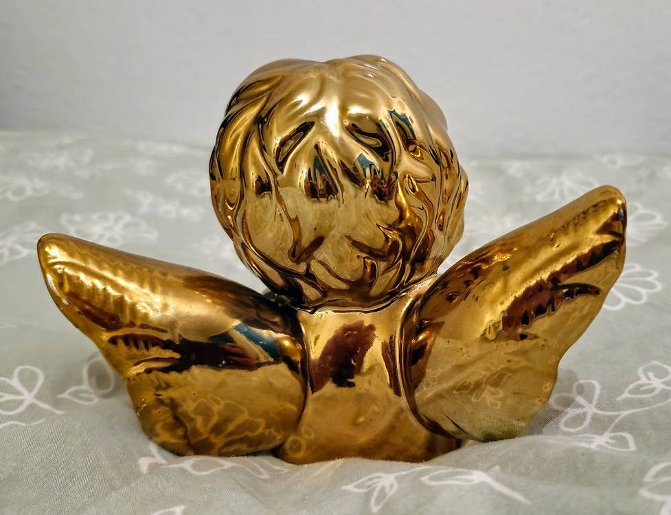 Goldener Engel Keramik Figur Deko Geschenkidee (Gebraucht) in Wängi für ...