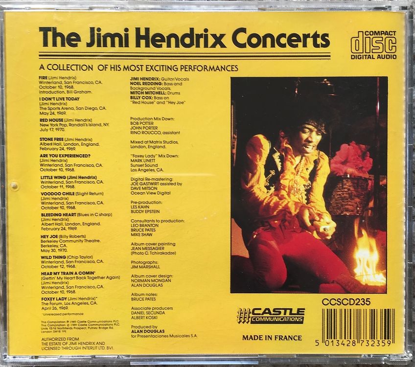 Jimi Hendrix - The Jimi Hendrix Concerts CD 1982 | Kaufen auf Ricardo