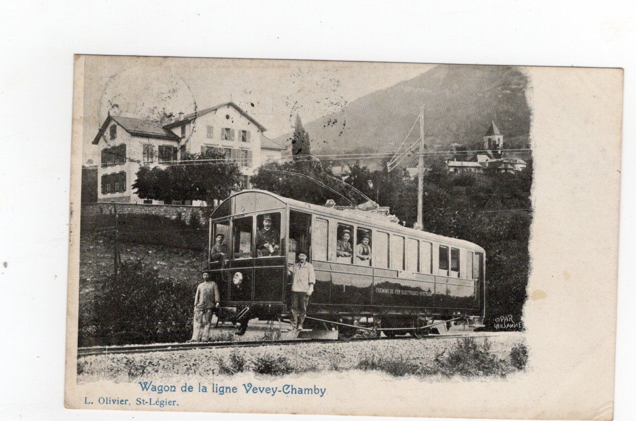 Vevey Chamby Bahn Foto AK (!!) 1911 (Gebraucht) in Rapperswil SG für ...