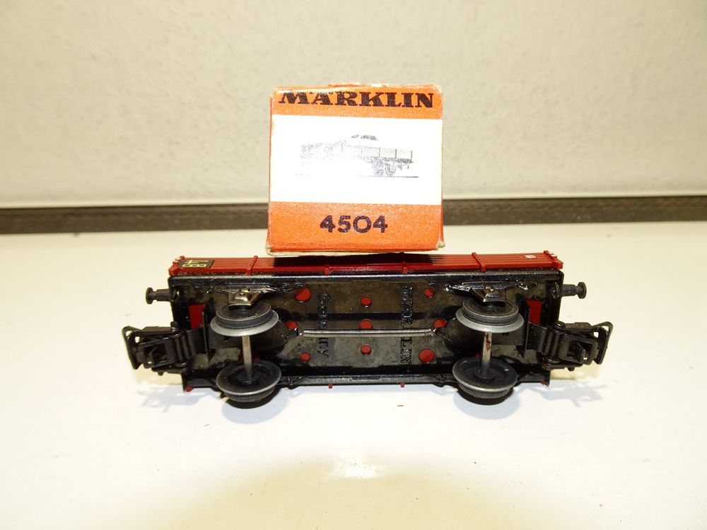 Märklin Güterwagen Niederbordwagen DB Auto HO 4504 (Gebraucht) in ...