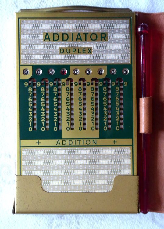 Vintage Addiator Duplex Rechenmaschine Addition Subtraktion | Kaufen ...