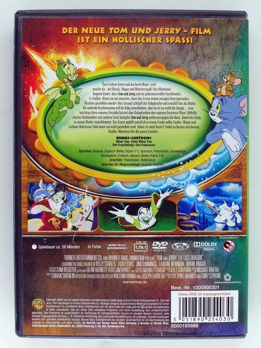 Tom und Jerry - Der verlorene Drache + Bonus-Cartoons ©2014 (Gebraucht ...