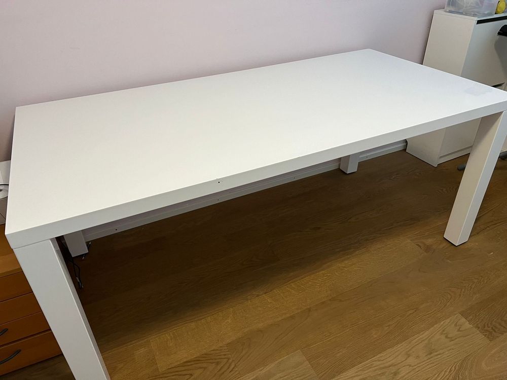180 cm long - white desk / table | Kaufen auf Ricardo