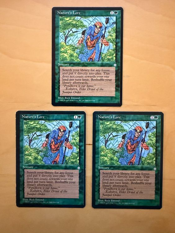 3x Nature's Lore // Ice Age // Eiszeit // Magic (Gebraucht) in Binz für ...