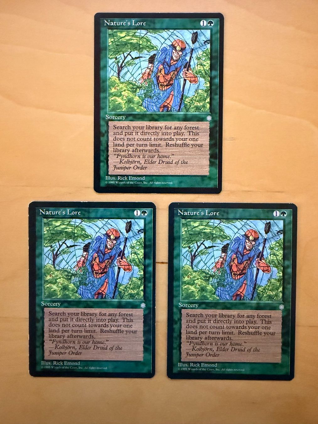 3x Nature's Lore // Ice Age // Eiszeit // Magic (Gebraucht) in Binz für ...