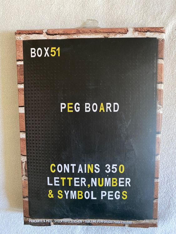 PEG Board Stecktafel Buchstaben Coiffeur Barber Shop Cafe | Kaufen auf ...