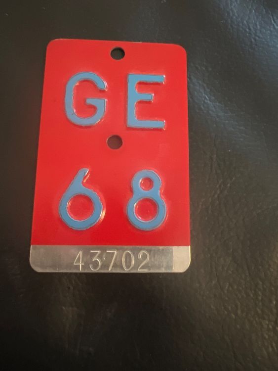 Velonummern GE 68 (Gebraucht) in Baden für CHF 20 – mit Lieferung auf ...