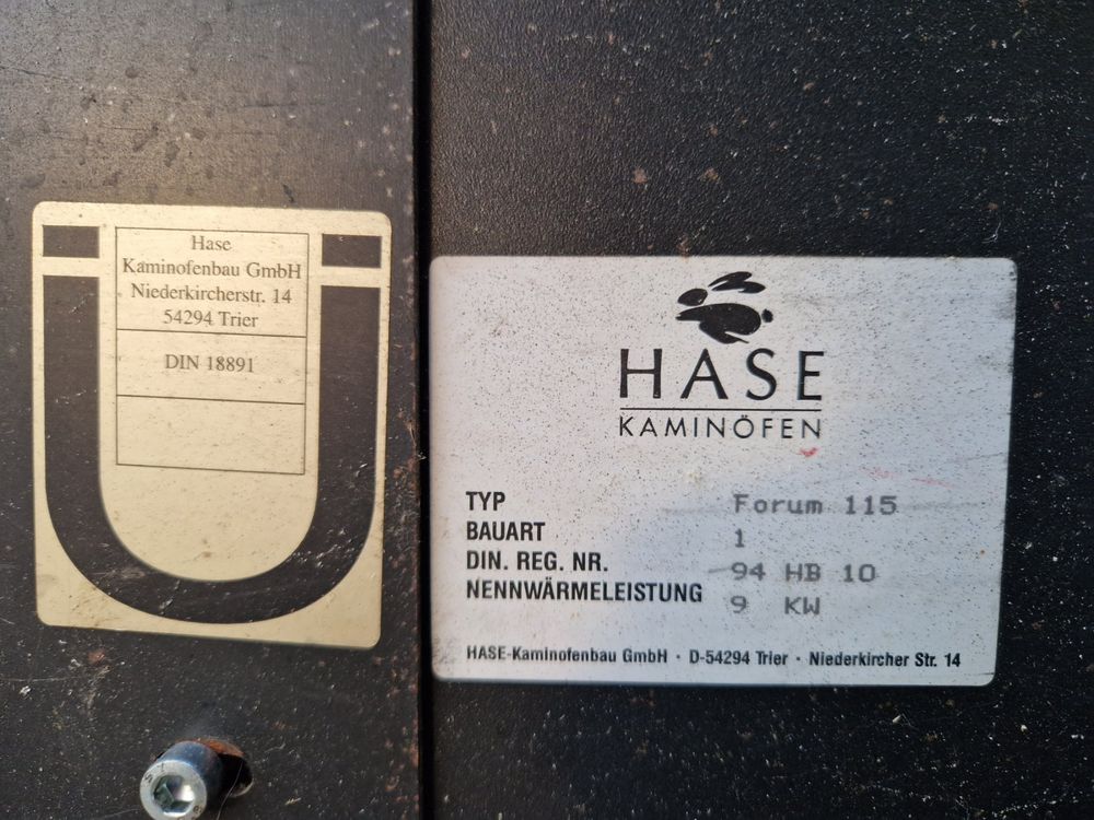 Poêle a bois Hase Forum 115 (Gebraucht) in für CHF 888 – nur Abholung ...