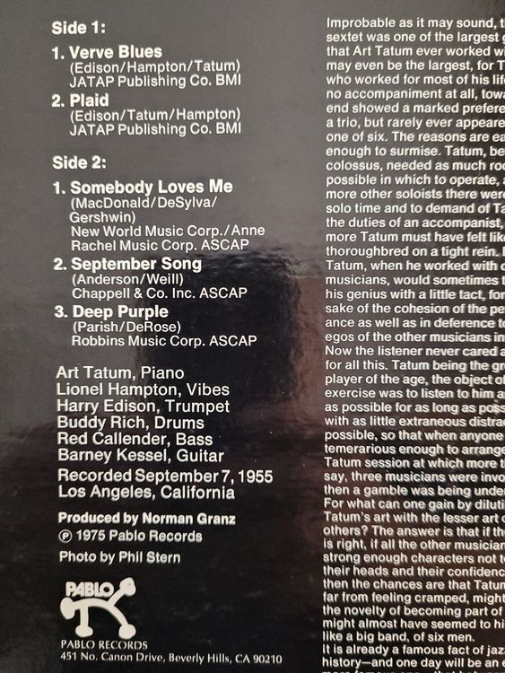 The Tatum Group Masterpieces Cover: VG+ / Vinyl VG+ (Gebraucht) in ...