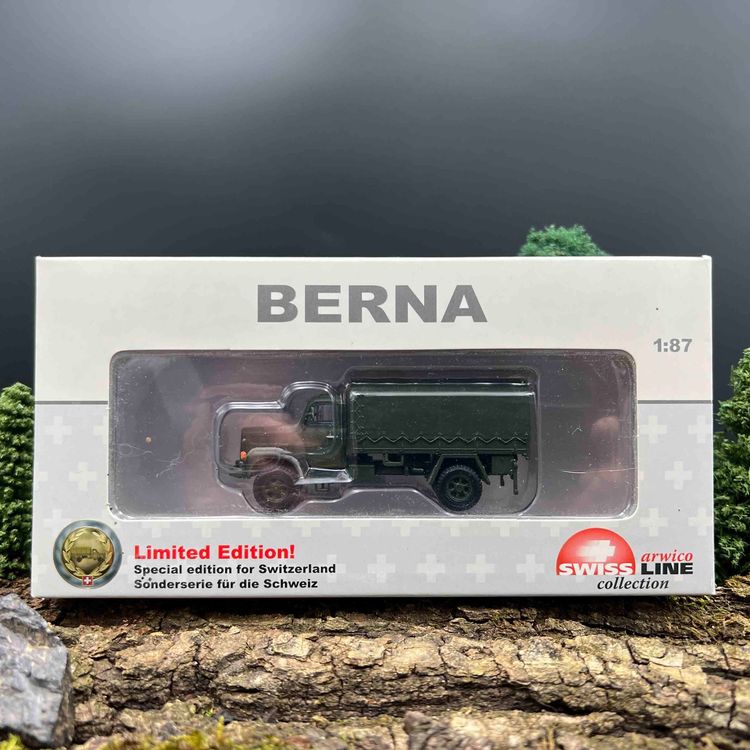 Berna 2 VM Militär Lkw Vitrinenmodell 1:87 mit OVP | Kaufen auf Ricardo